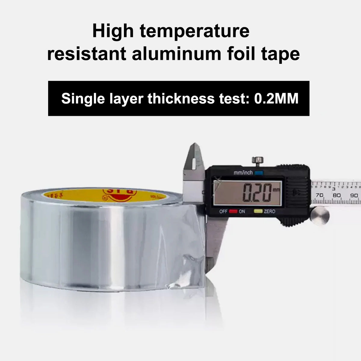 Heat Insulation High-Temperature Resistant Aluminum Foil Tape 20m – GoHydro.co.za