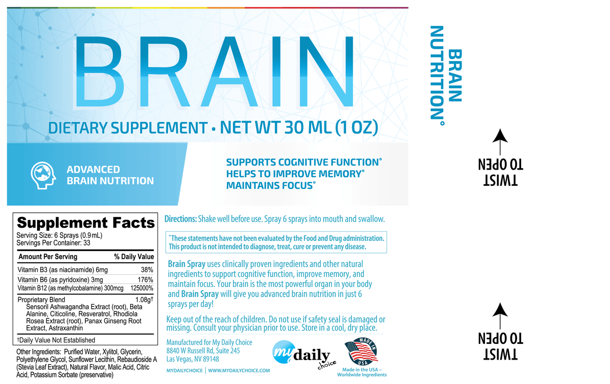 BRAIN NUTRITIONAL SPRAY – GoHydro.co.za